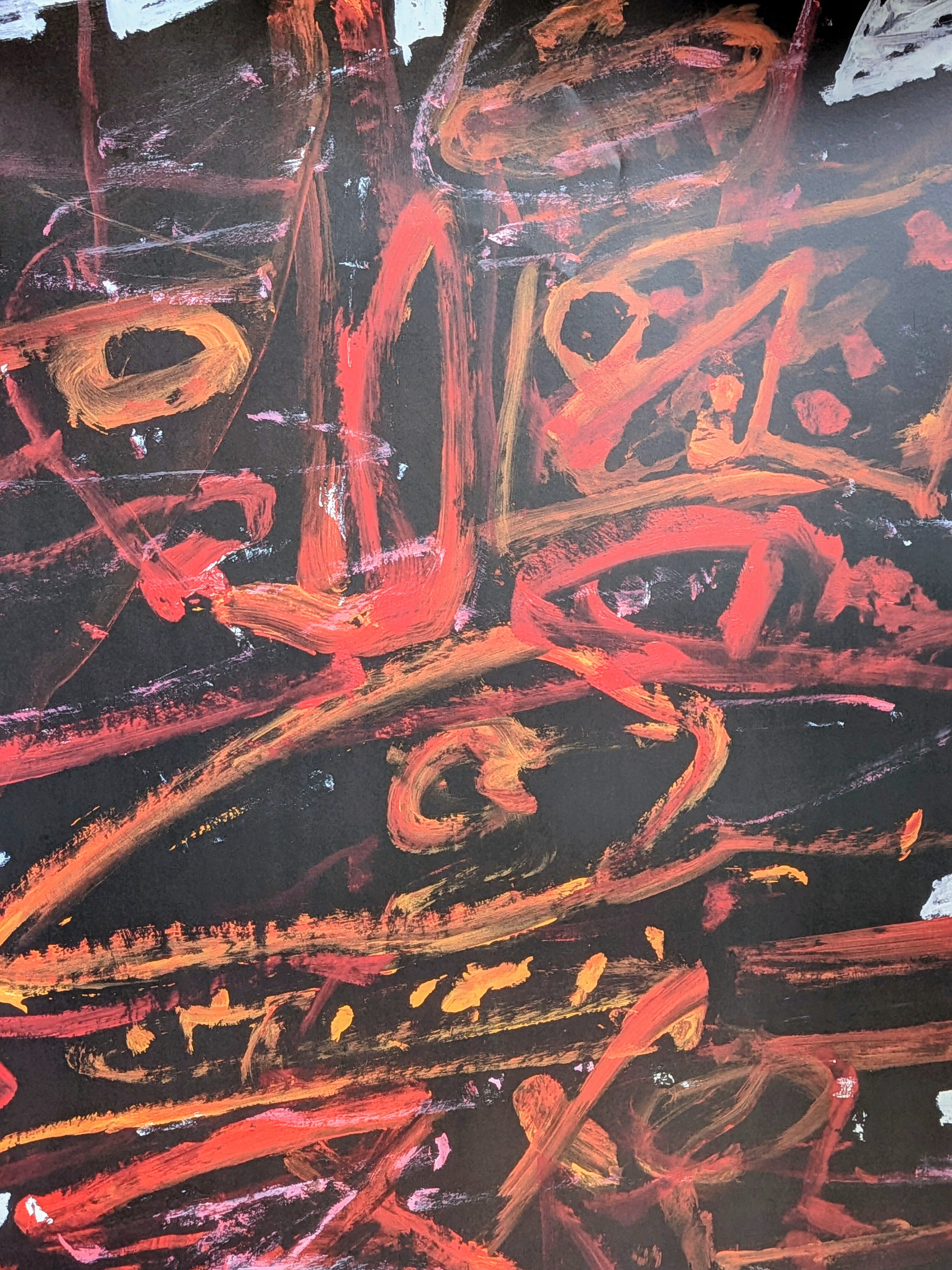 Jean Dubuffet - Vintage original poster in offset lithograph, 1985 von ...