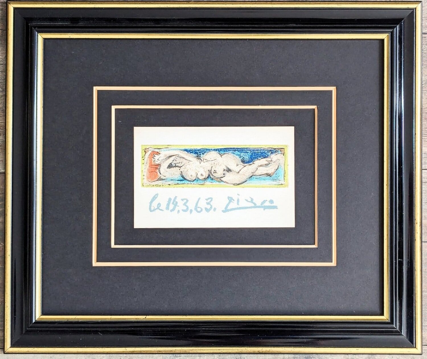 Nude - Signed Lithograph in colors, 1964 de Pablo Picasso (1964 ...