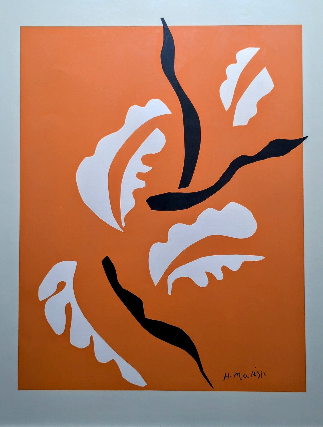 Composition - Signed Color Lithograph, cca 1970's de Henri Matisse ...