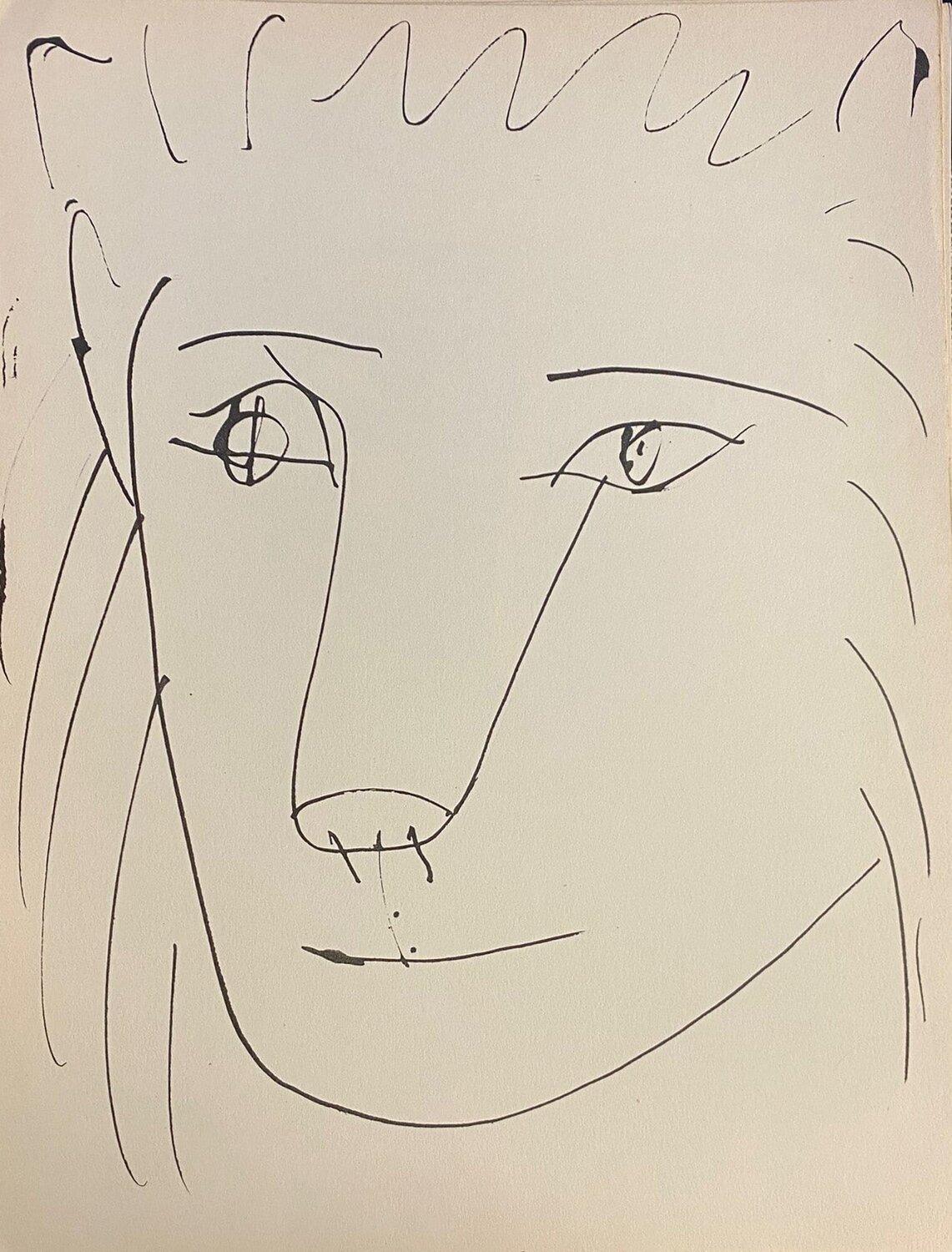 Portrait-Limited edition original lithograph, 1957 di Pablo Picasso ...