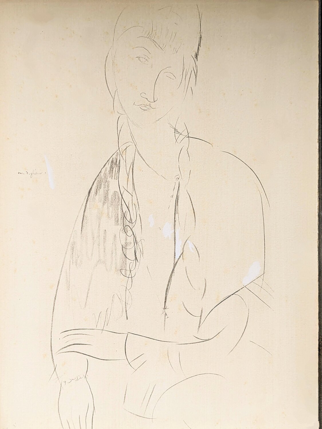 Portrait - Signed Limited edition lithograph , 1960/Ecole de Paris ...