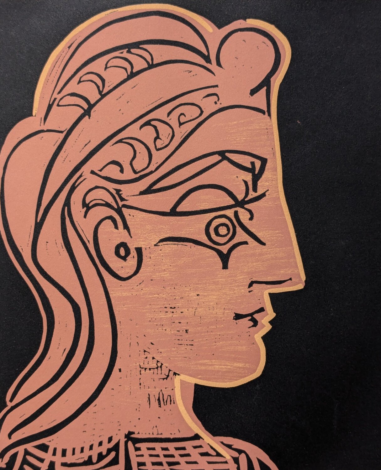 Girl profile - Original Linocut, 1962 by Pablo Picasso (1962) : Work on ...