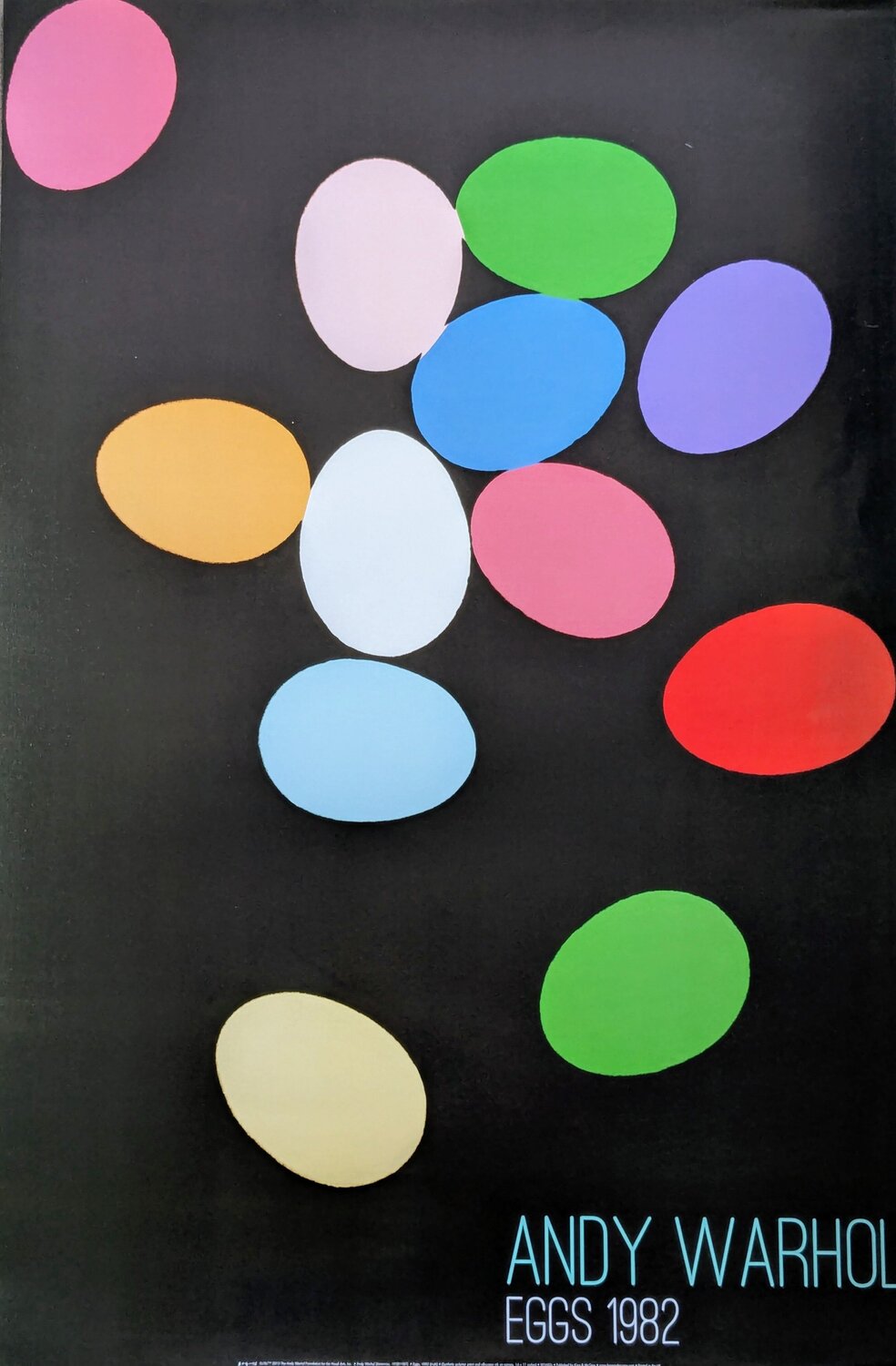 Eggs 1982 - Art print in colors, large lithographic impression by Andy Warhol (1982) : Work on ...