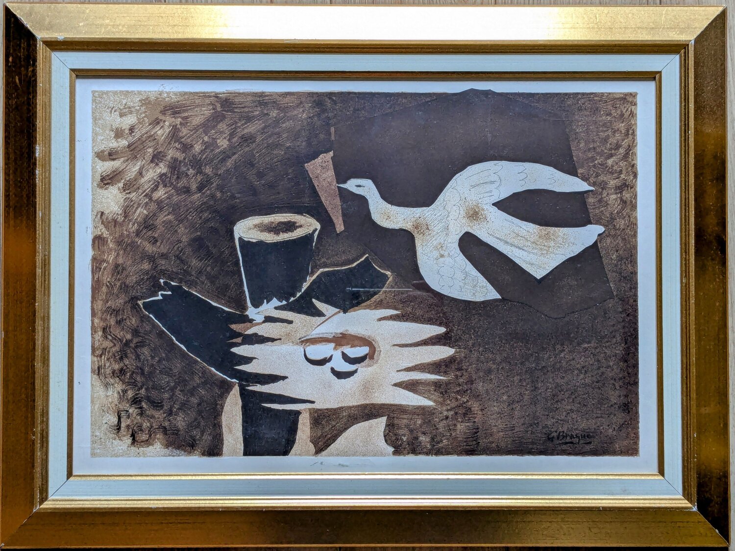 L'oiseau et son nid / Bird and its nest, Original Color Lithograph ...