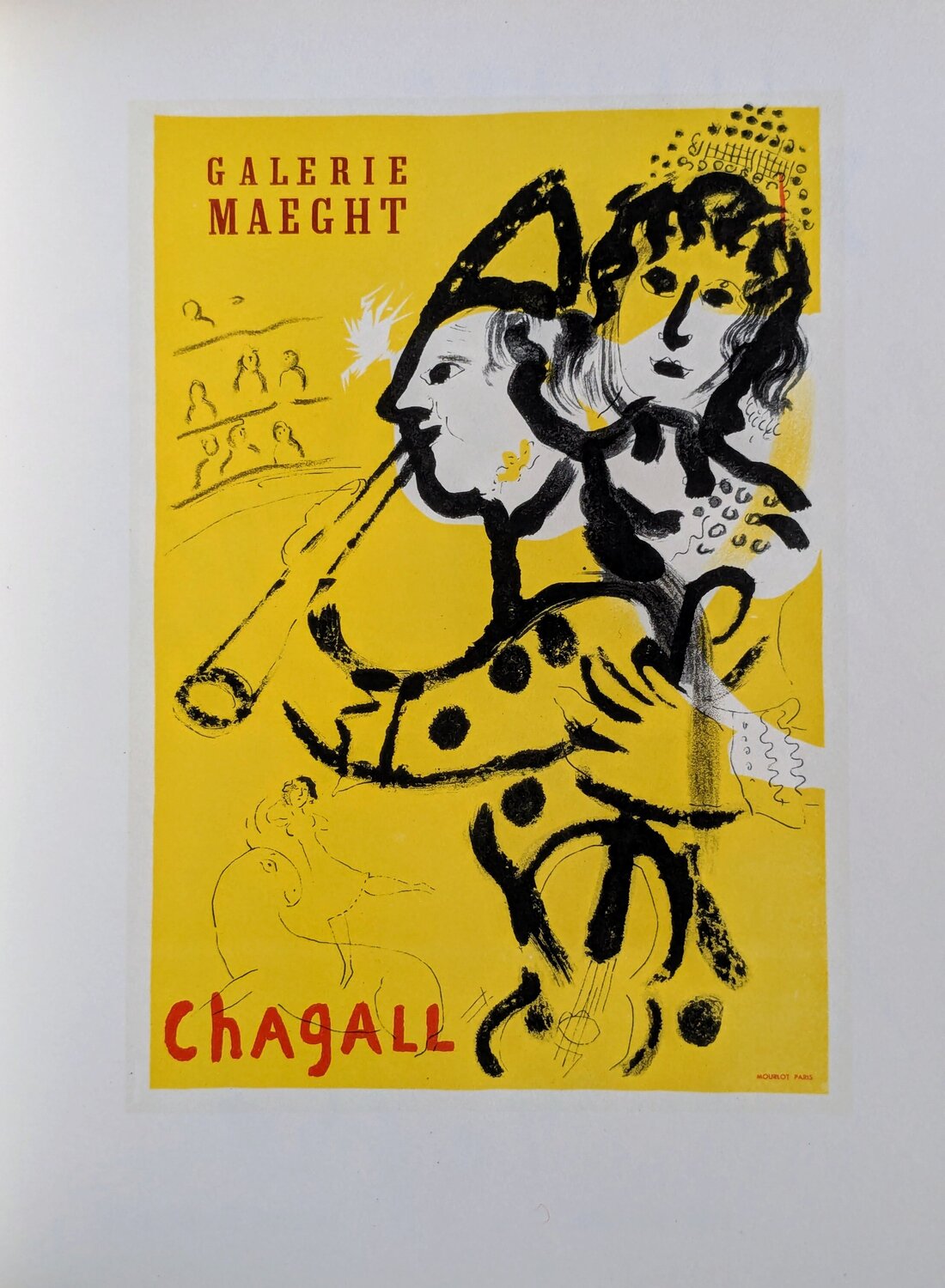 Surrealist Composition - Color lithograph, 1959 by Marc Chagall (1959 ...