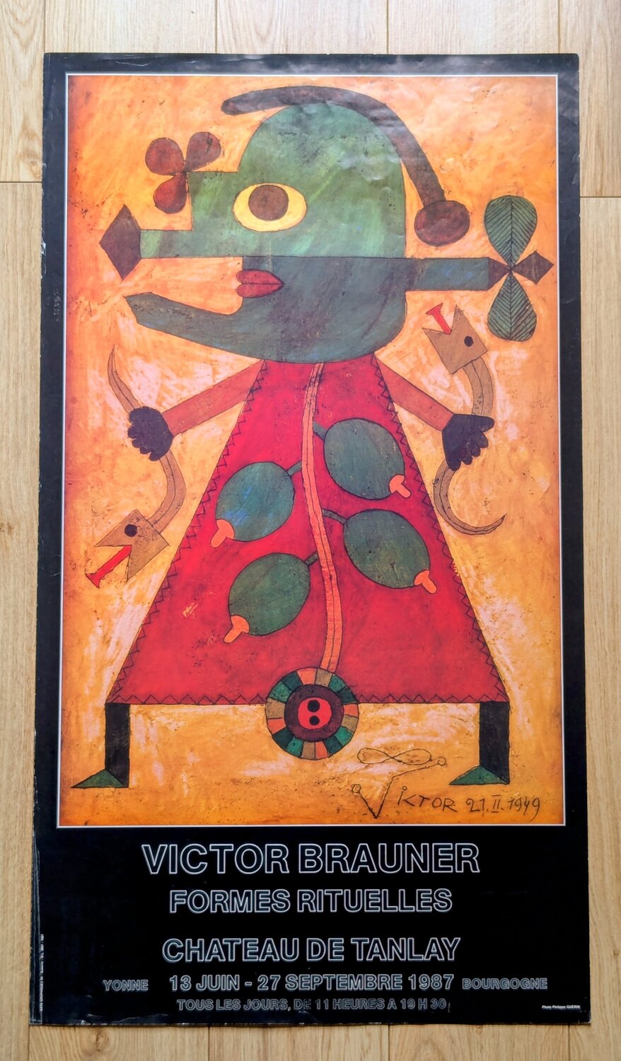 Surrealist Characters - Signed lithographic poster in colors, 1978 by ...