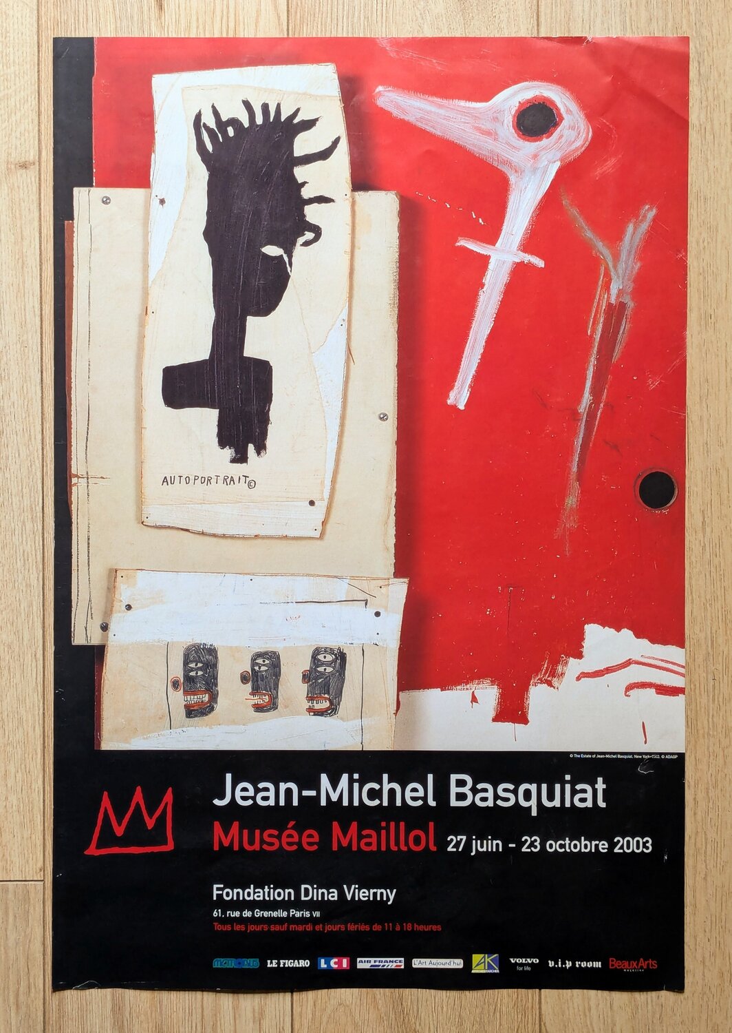 Autoportrait - Original Vintage poster in colors, 2003 de Jean-Michel ...