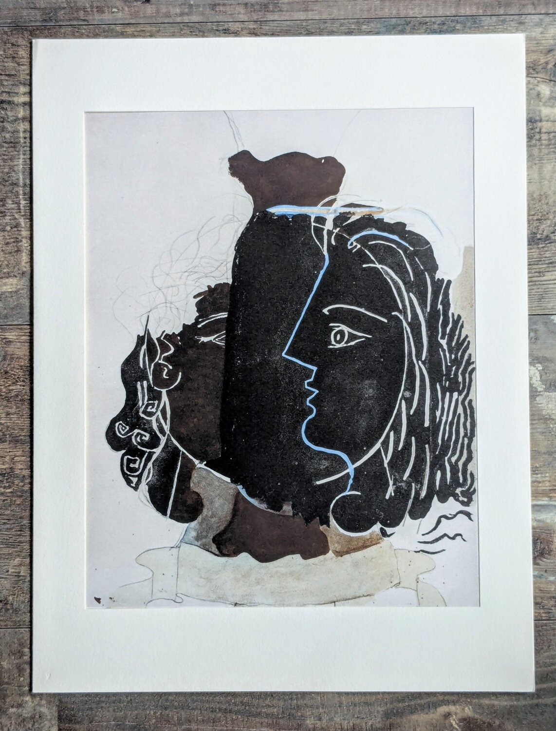 Profile of a girl - Phototype on paper, 1962 by Georges Braque (1962 ...