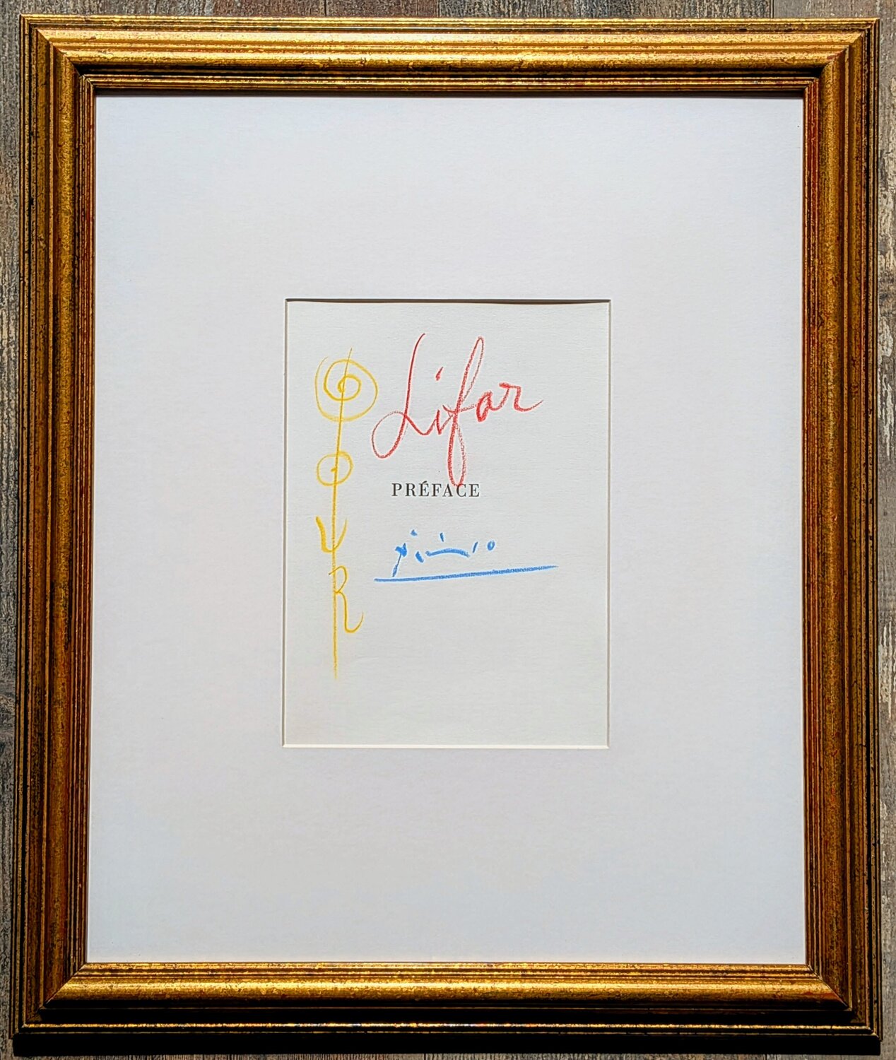 Hand-Signed Pastel Drawing on Paper - Composition, 1971 de Pablo ...