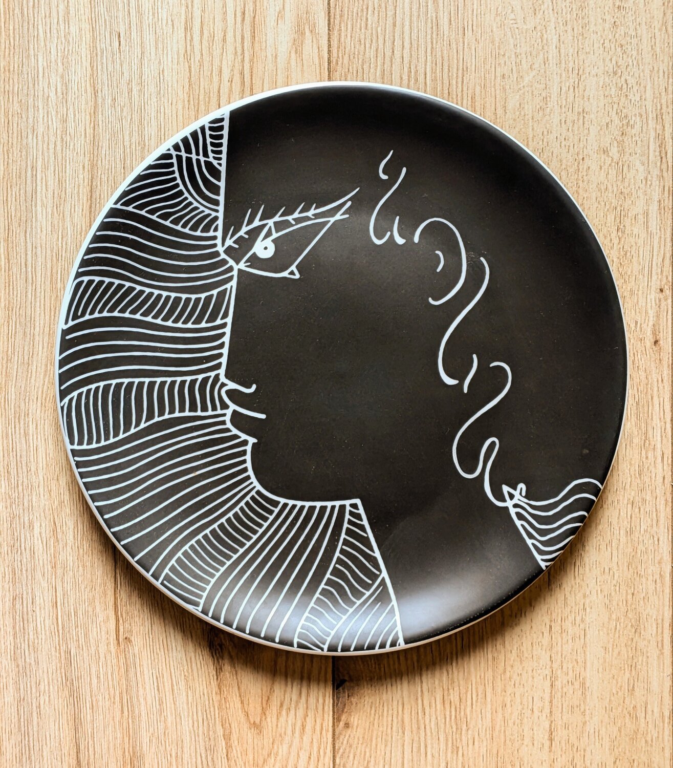 Le Gabier de Vigie - Limoges porcelain plate after a Cocteau drawing by ...