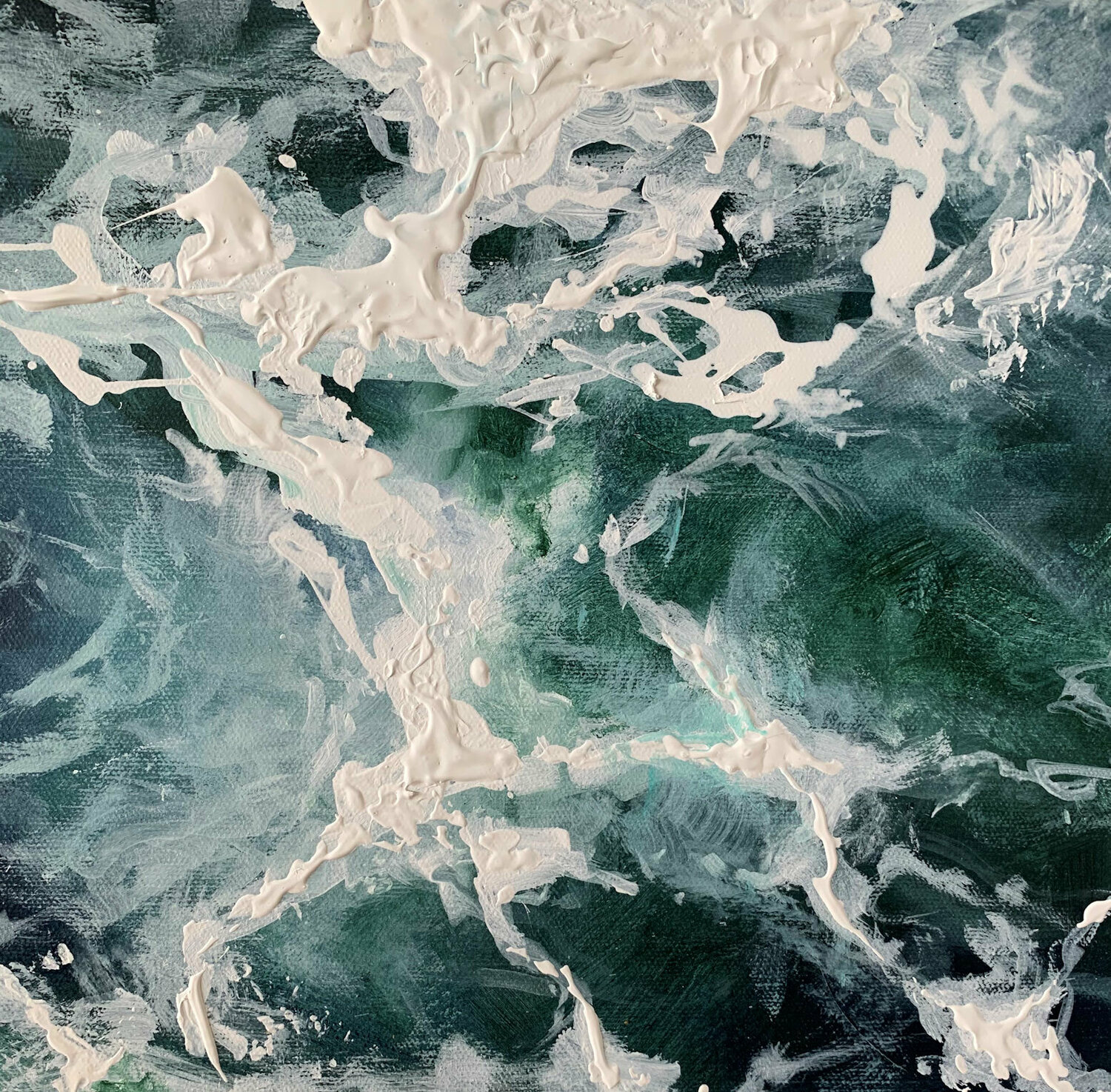 Ocean cubes I by Irina Laube (2020) : Painting Acrylic on Canvas ...