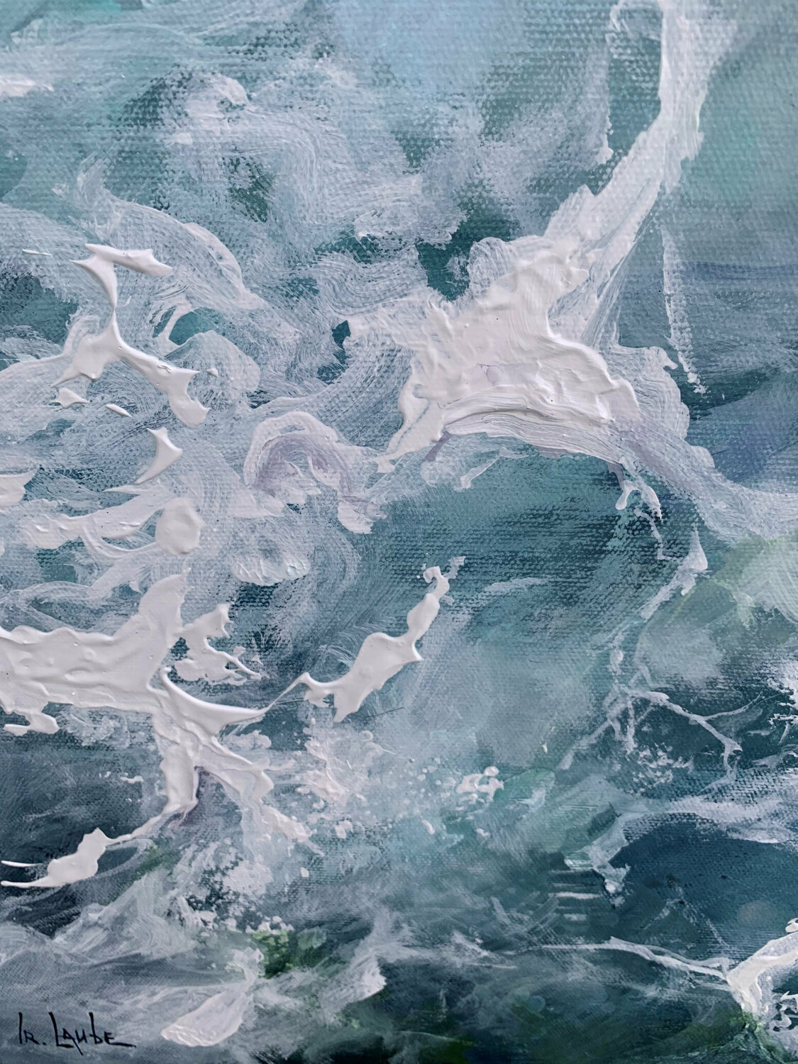 Ocean cubes I by Irina Laube (2020) : Painting Acrylic on Canvas ...