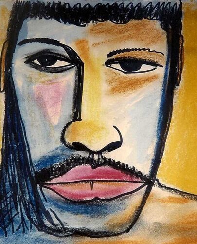 New York Portrait Series #1 by Bob Leach (1991) : Work on Paper Acrylic ...