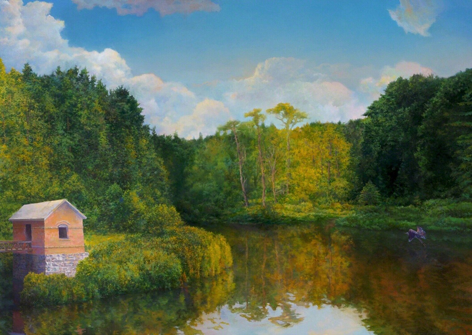 The Blue Heron Hotel de Douglas James Maguire (2007): Pintura Óleo ...