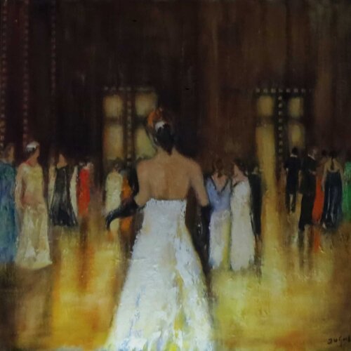 Nuit au Théatre by José van Gool (2008) : Painting Oil - Singulart