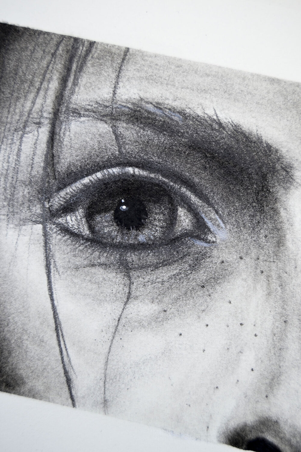 Inner Frame Ⅰ door DAVARO David (2025) : Schilderij Houtskool, Grafiet ...