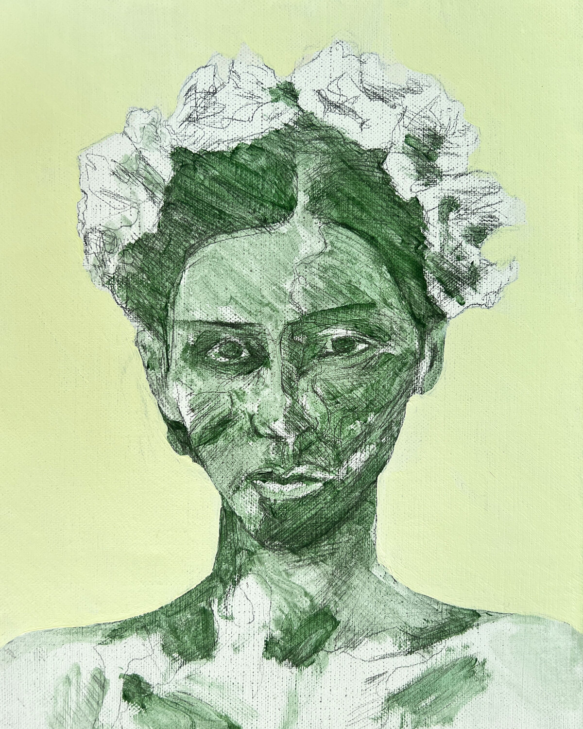 NAÏAD 9 de Lee Wells (2025) : Peinture Huile, Graphite - Singulart