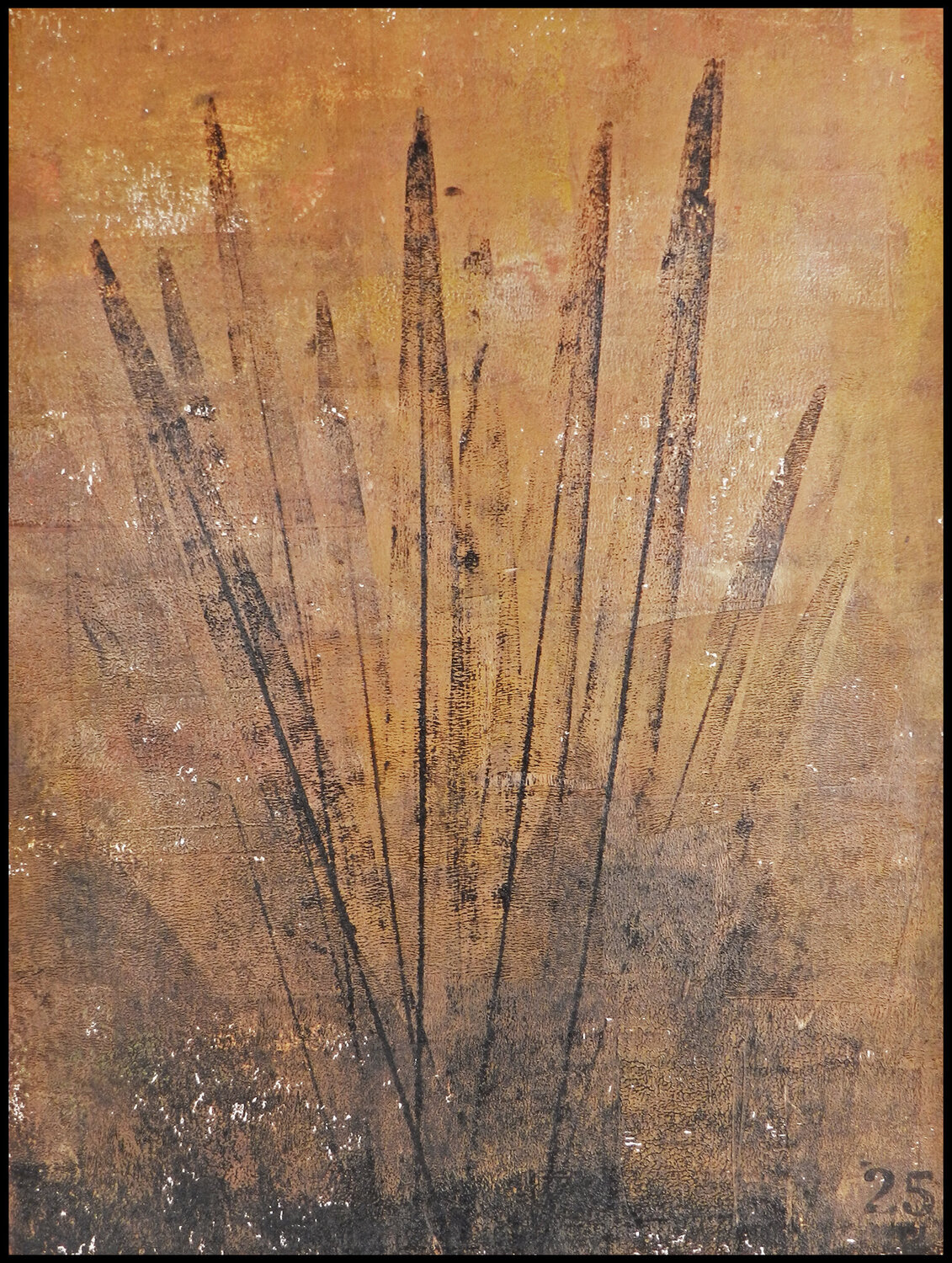 Erbium - Palimpseste #4 by Alfredo YACHE (2025) : Painting Acrylic, Oil ...