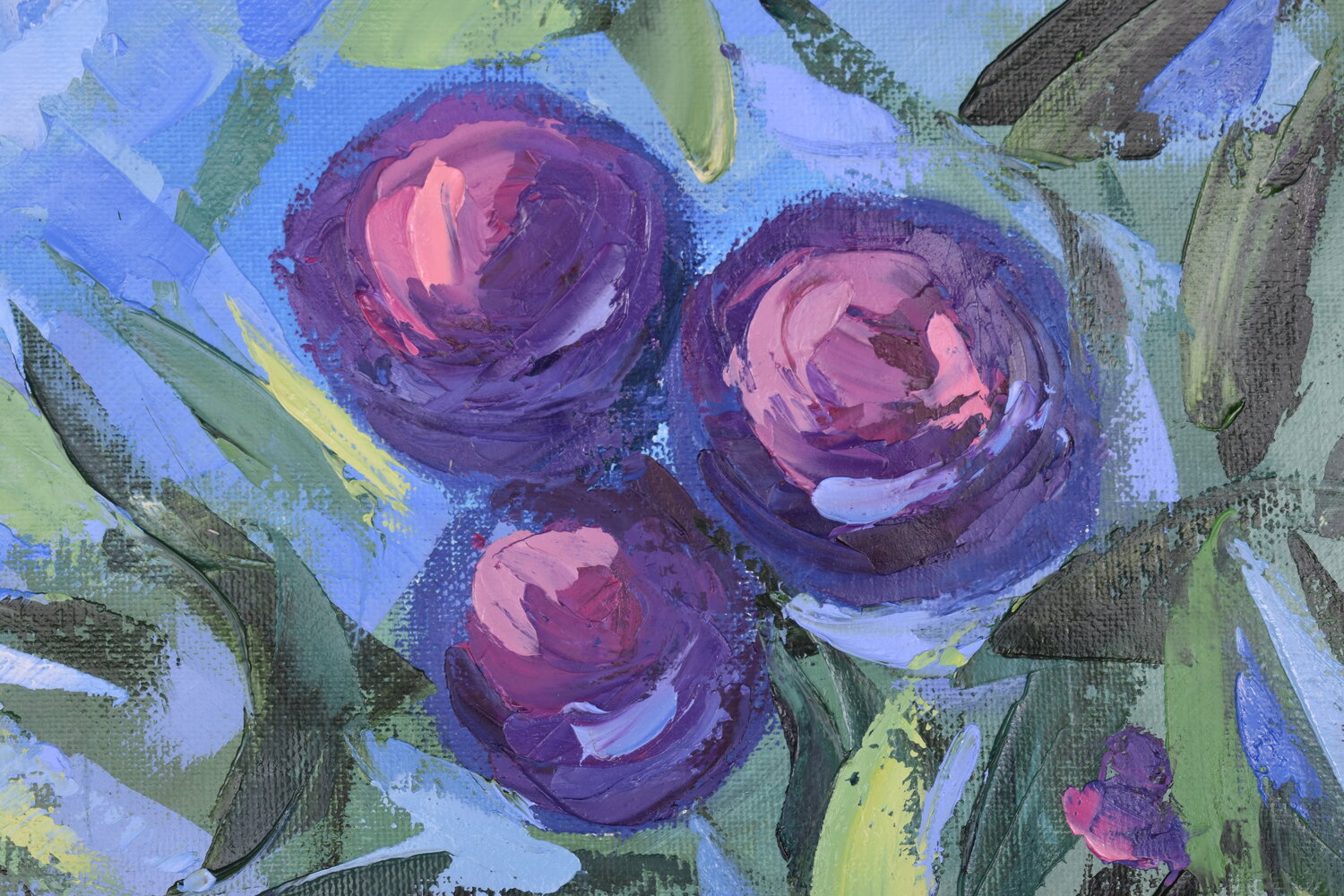 Plums by Olga Nikitina (2022) : Painting Oil on Canvas - Singulart