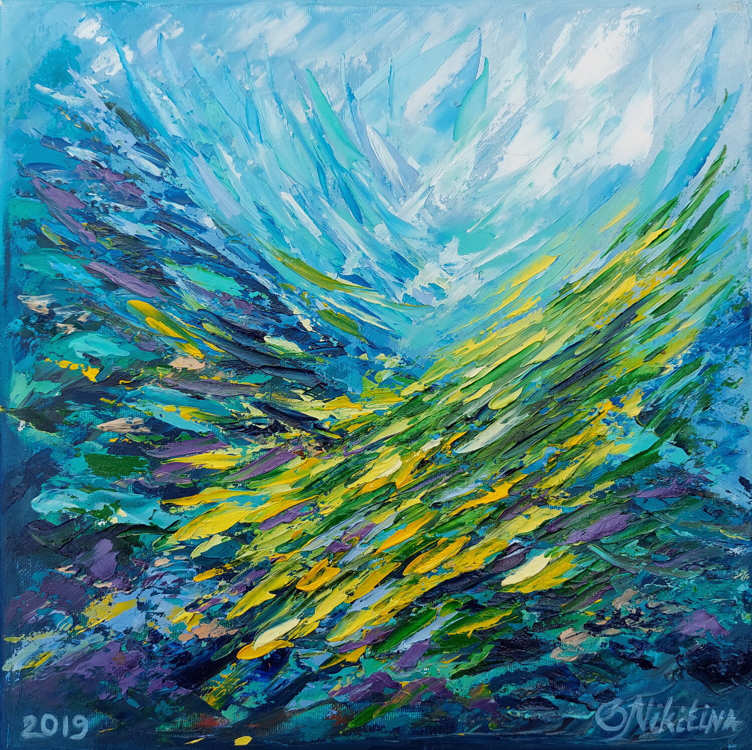 Abstract Fish Painting