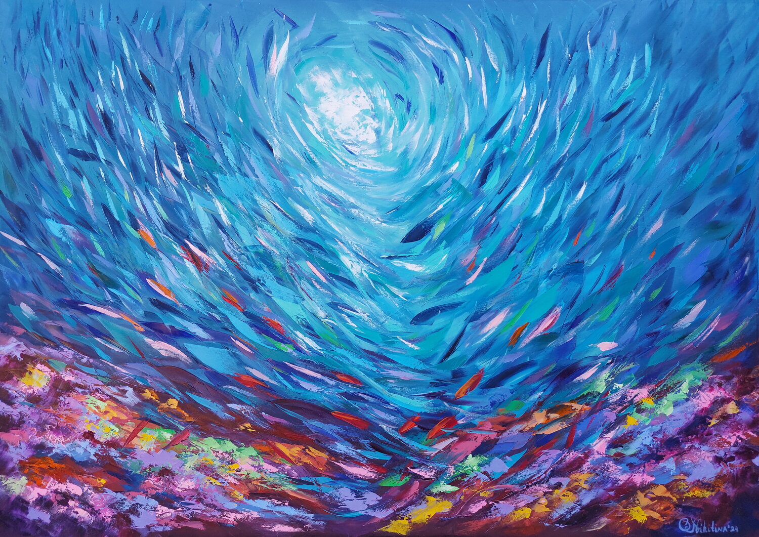 Hawaii Tropical Coral Reef de Olga Nikitina (2024): Pintura Óleo en ... Hawaii Tropical Coral Reef de Olga Nikitina (2024): Pintura Óleo en ...
