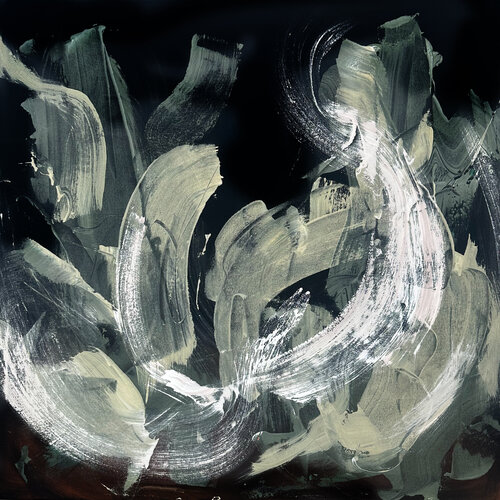 Waiting For A Sign di Omar Obaid (2025): Pittura a Acrilico su Tela ...