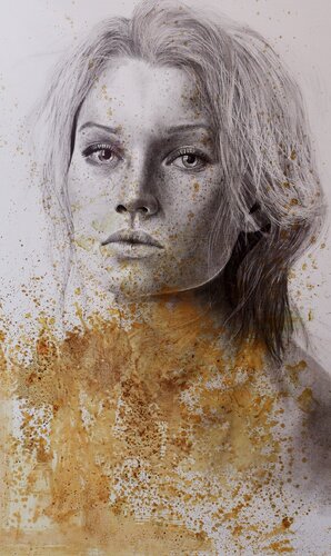 Un gout d’inachevé by Fantine Samaha (2021) : Drawing Pencil on Canvas ...