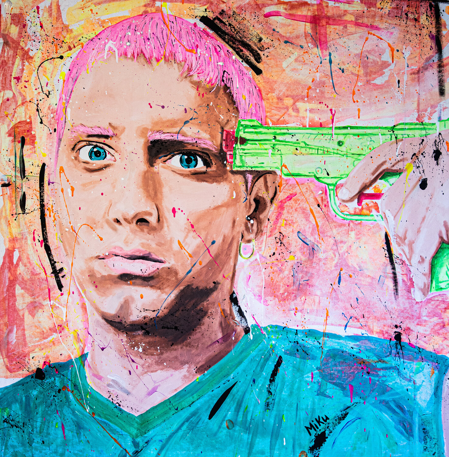 Water Gun Eminem de Michael "MiKu" Kuhn (2025): Pintura Acrílico ...