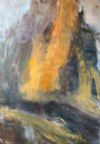 RIVER DEEP, MOUNTAIN HIGH von Barbara Schauß (2021): Malerei Acryl ...
