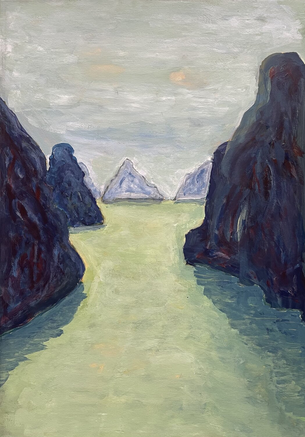 Memory of Halong Bay by Michel TESTARD (2024) : Painting Acrylic on ...