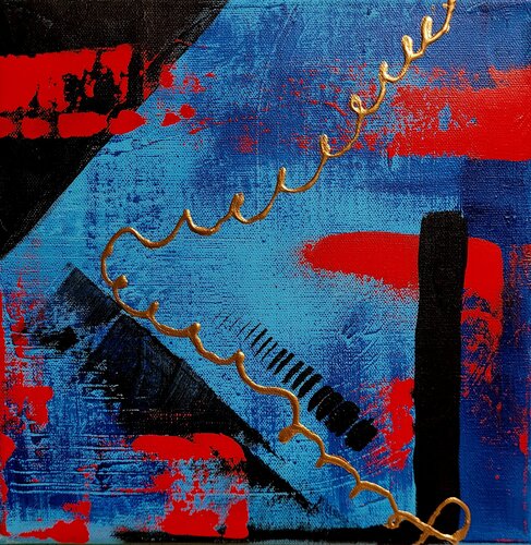 THE NEXT LEVEL I by Susanne Reibe (2023) : Painting Acrylic, Oil Pastel ...