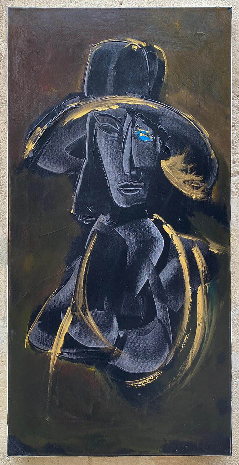 Hommage à Jeanne Hébuterne de Eric Besson (2005): Pintura Acrílico en Lienzo - Singulart