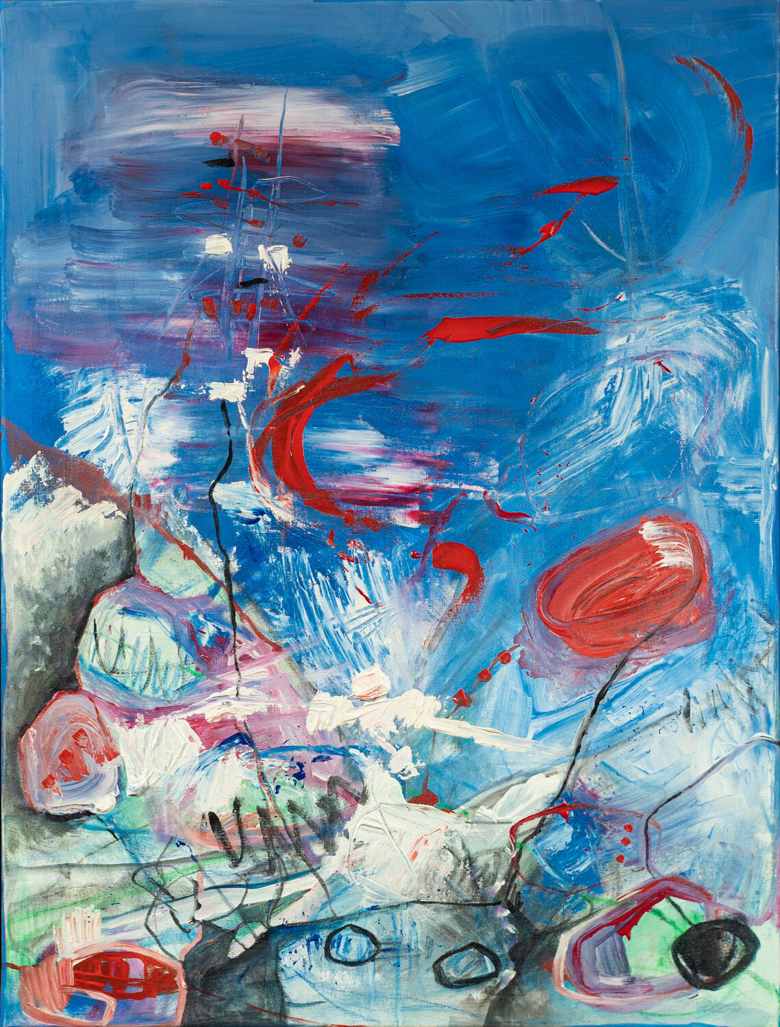 Turbinio di emozioni by Francesca Fazio (2023) : Painting Acrylic ...