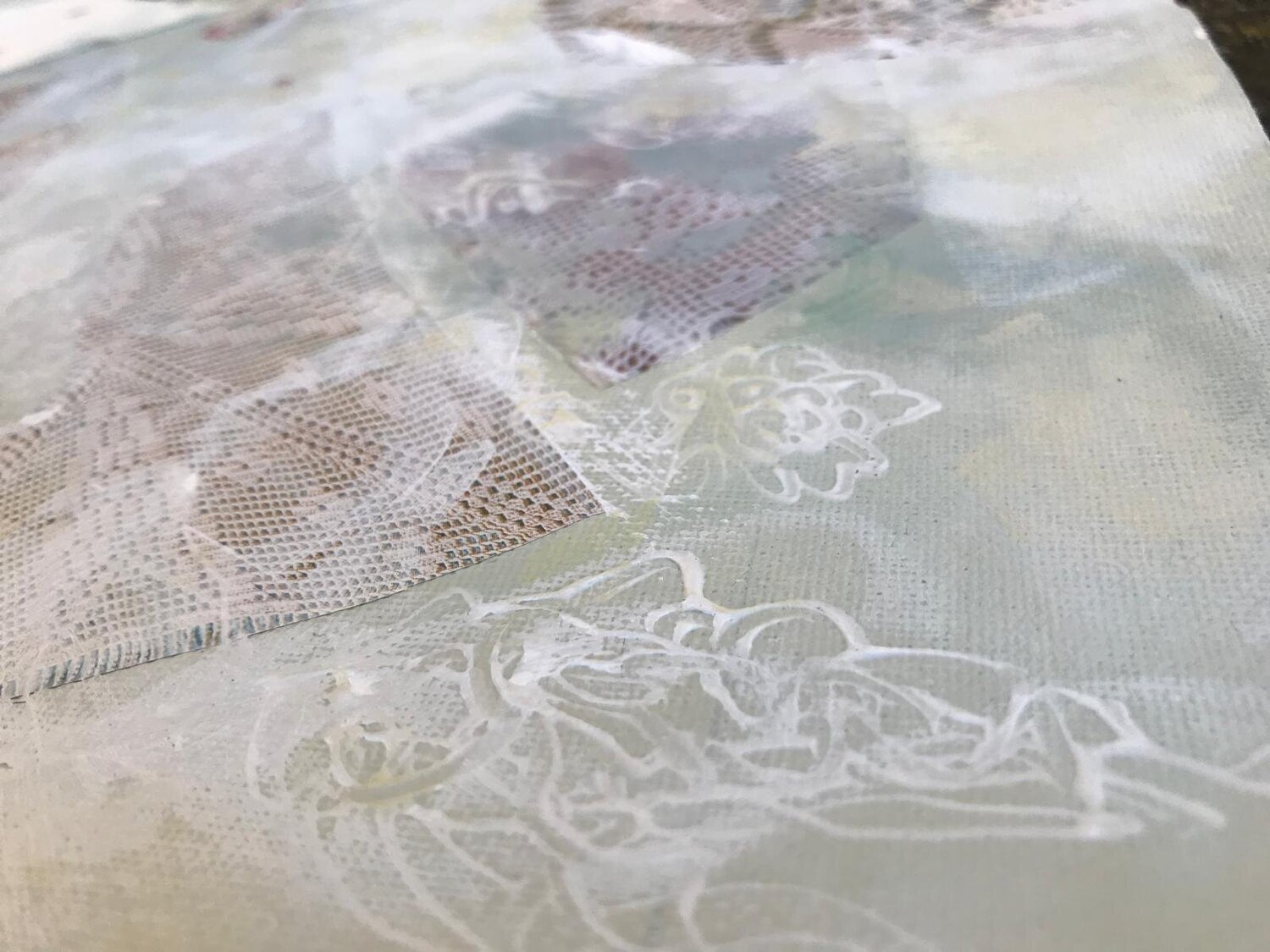 toute seule by Maria Magdalena Lazar (2024) : Painting Acrylic, Collage ...