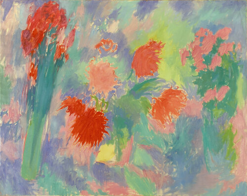 Flower Bush by Robert Nizamov (2015) : Painting Oil on Cardboard ...