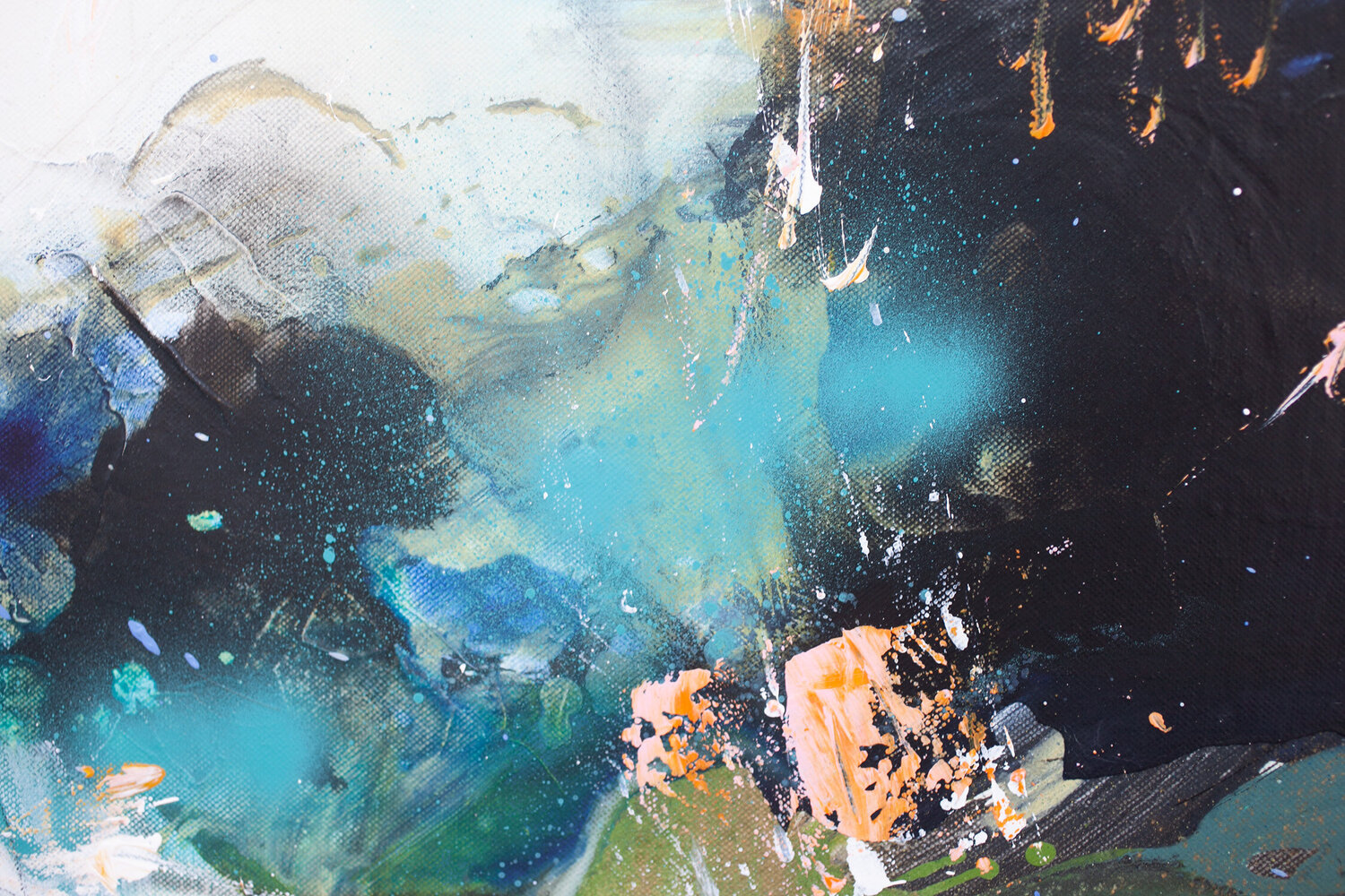 Golden thread by Carolina Alotus (2024) : Painting Acrylic, Pastel on ...