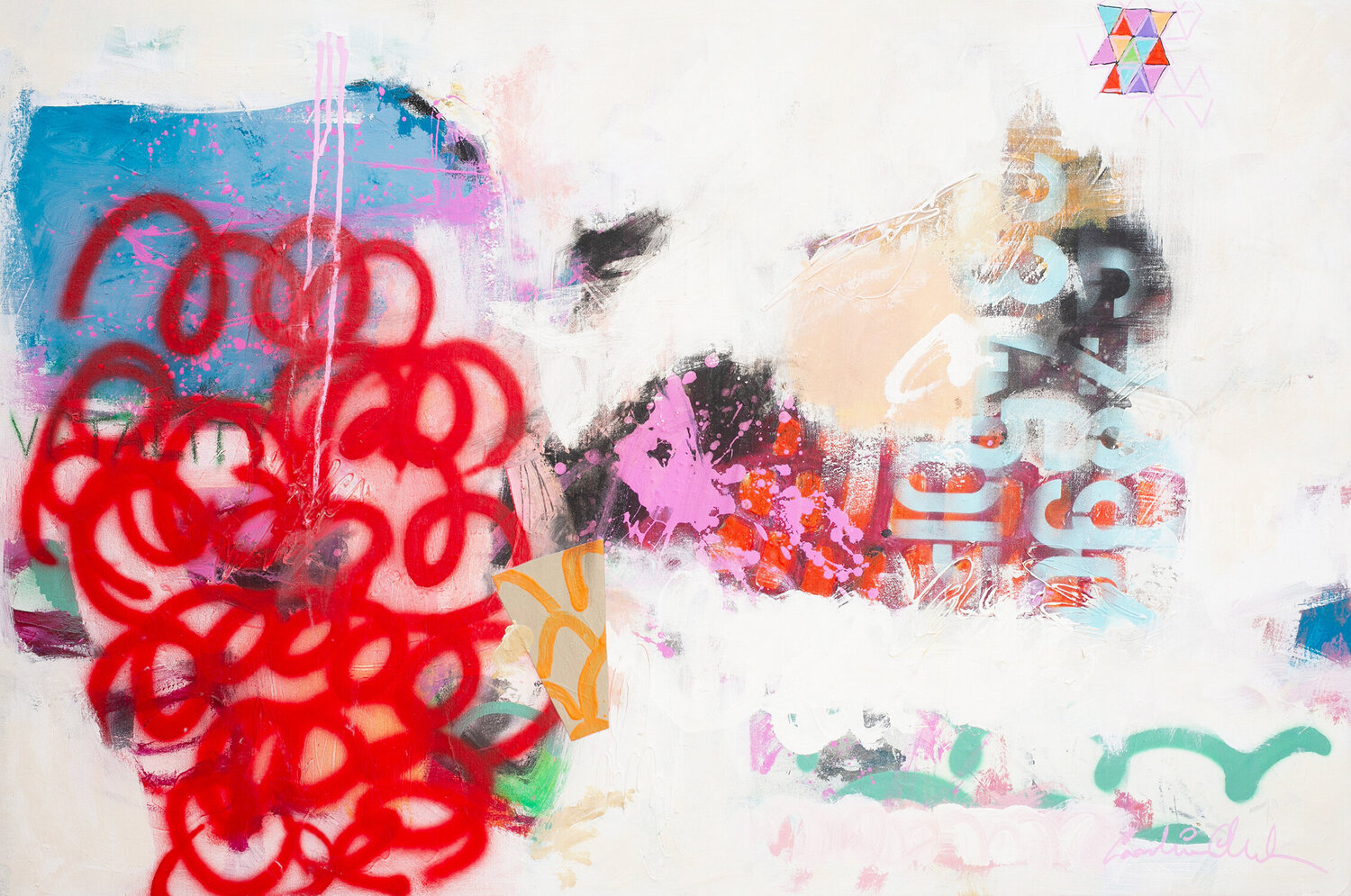 Vitality by Carolina Alotus (2025) : Painting Acrylic, Spray Paint on ...