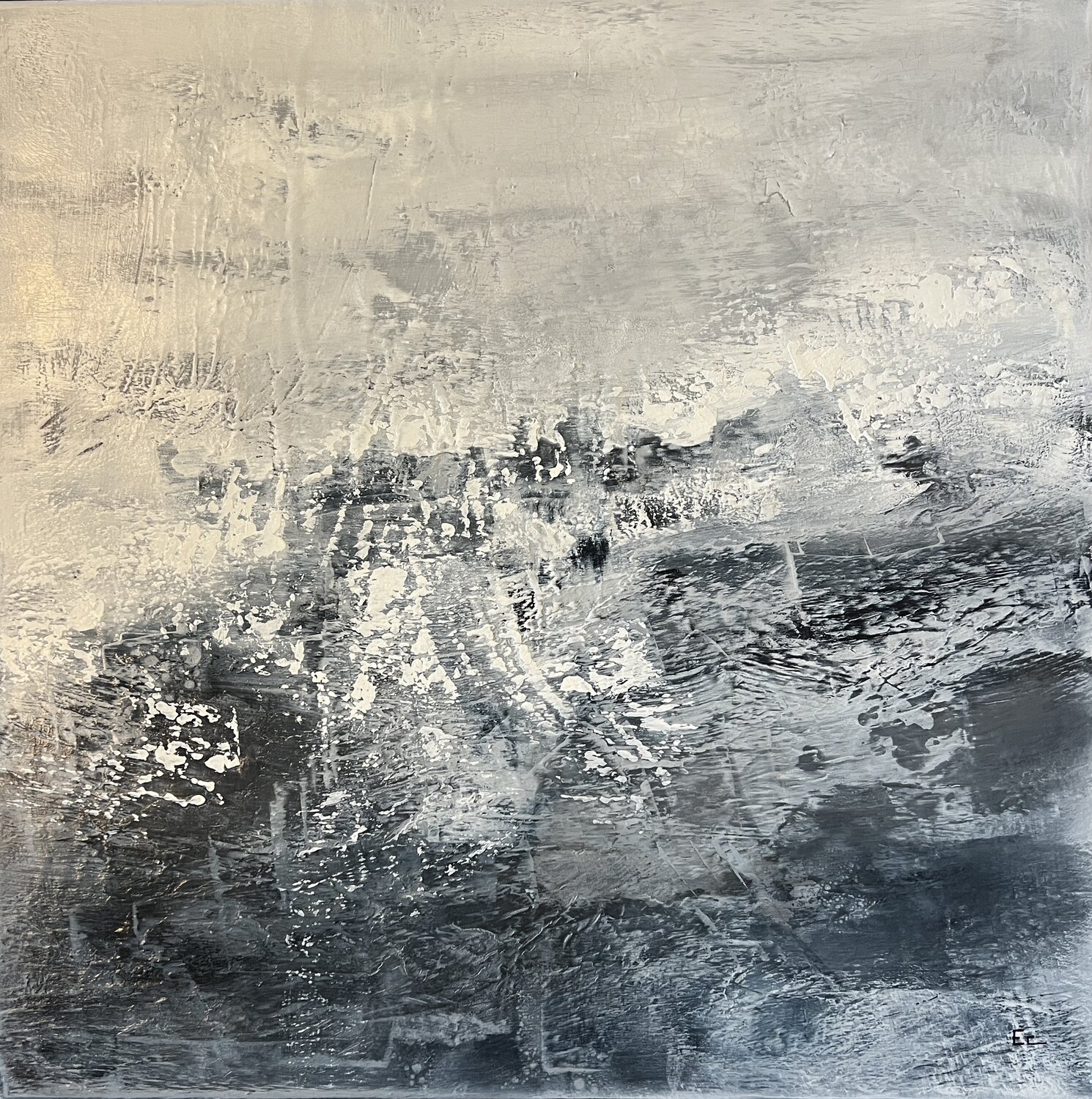 Du Haut de la Falaise de Emilie Cerles (2025): Pintura Acrílico en ...