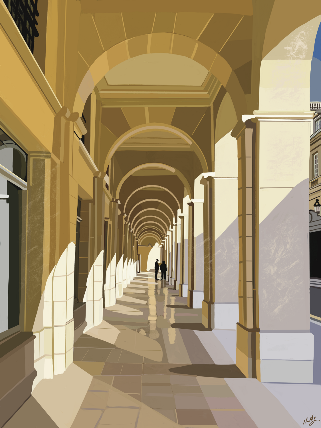 Passage du sénat de NATHZ (2024) : Peinture Acrylique sur Toile - Singulart