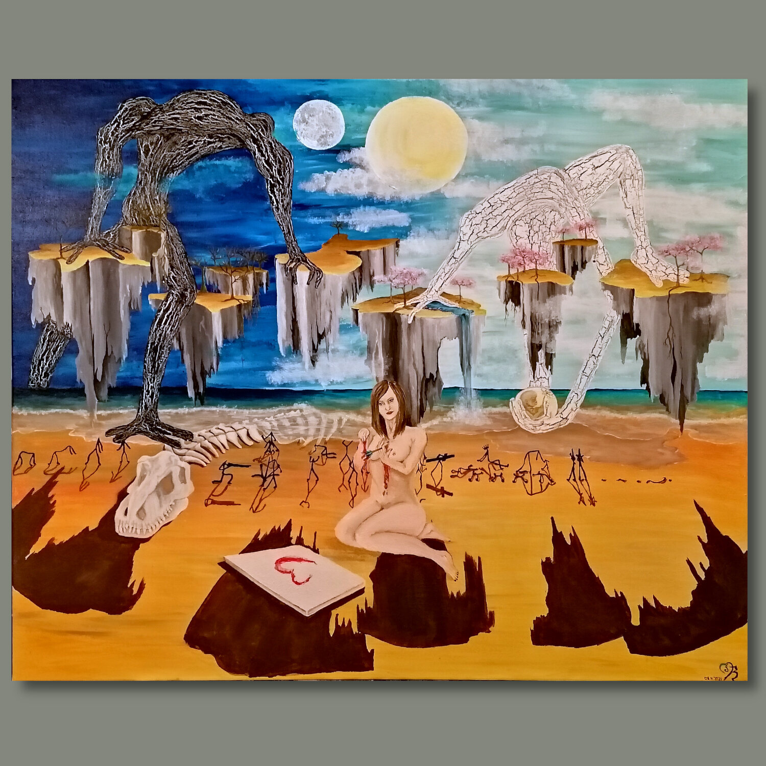 Conquiescere – collectio: Pars vitae by Nadine Zentgraf (2021) : Painting Acrylic on Canvas ...