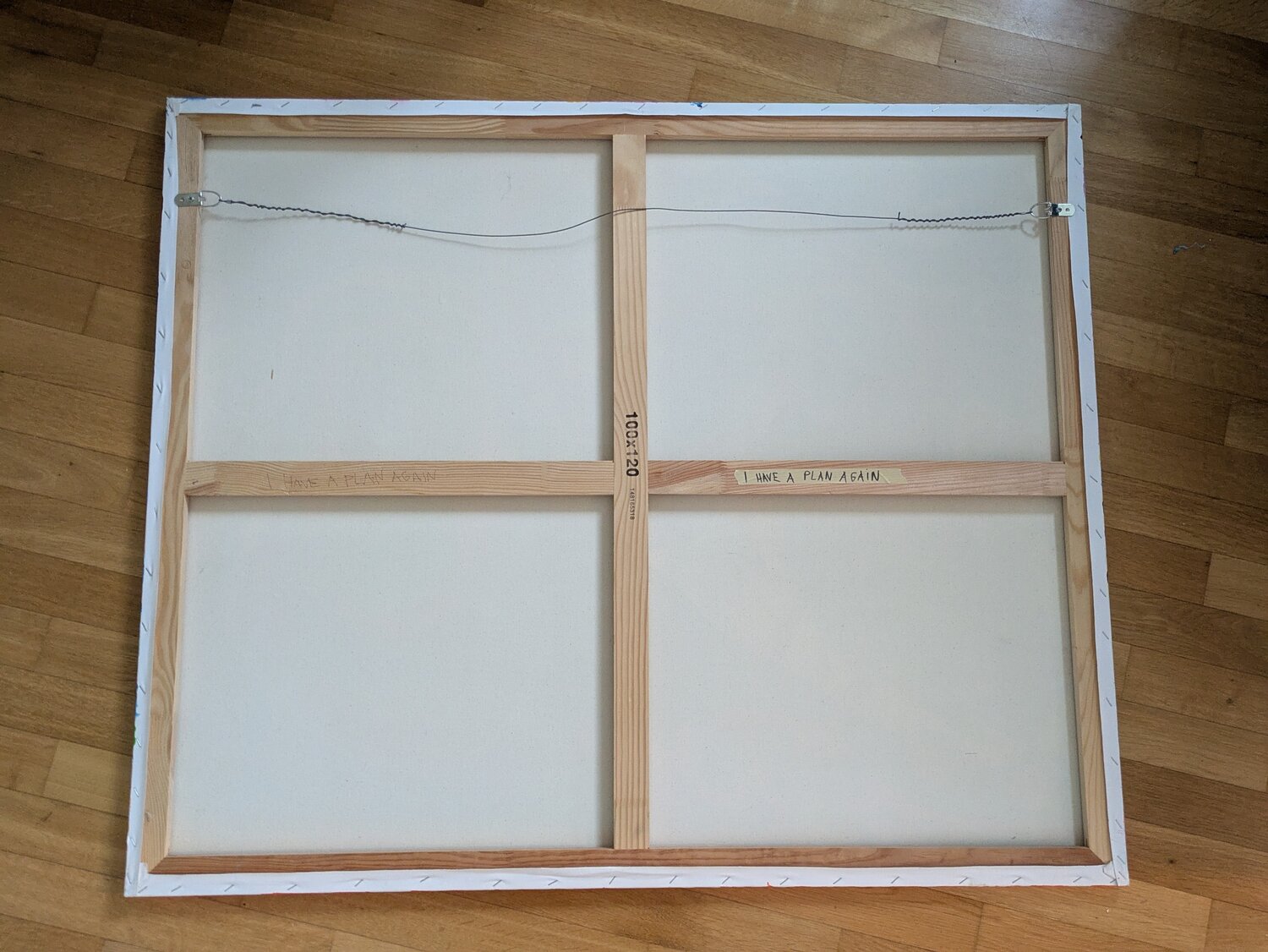 I have a plan again von Pia Grambart (2023): Malerei Acryl auf Leinwand ...