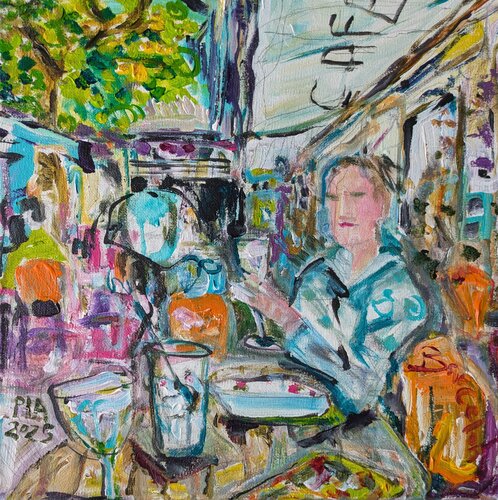 Grauburgunder with Eiswuerfeln at Café Barcelona, Frankfurt de Pia ...