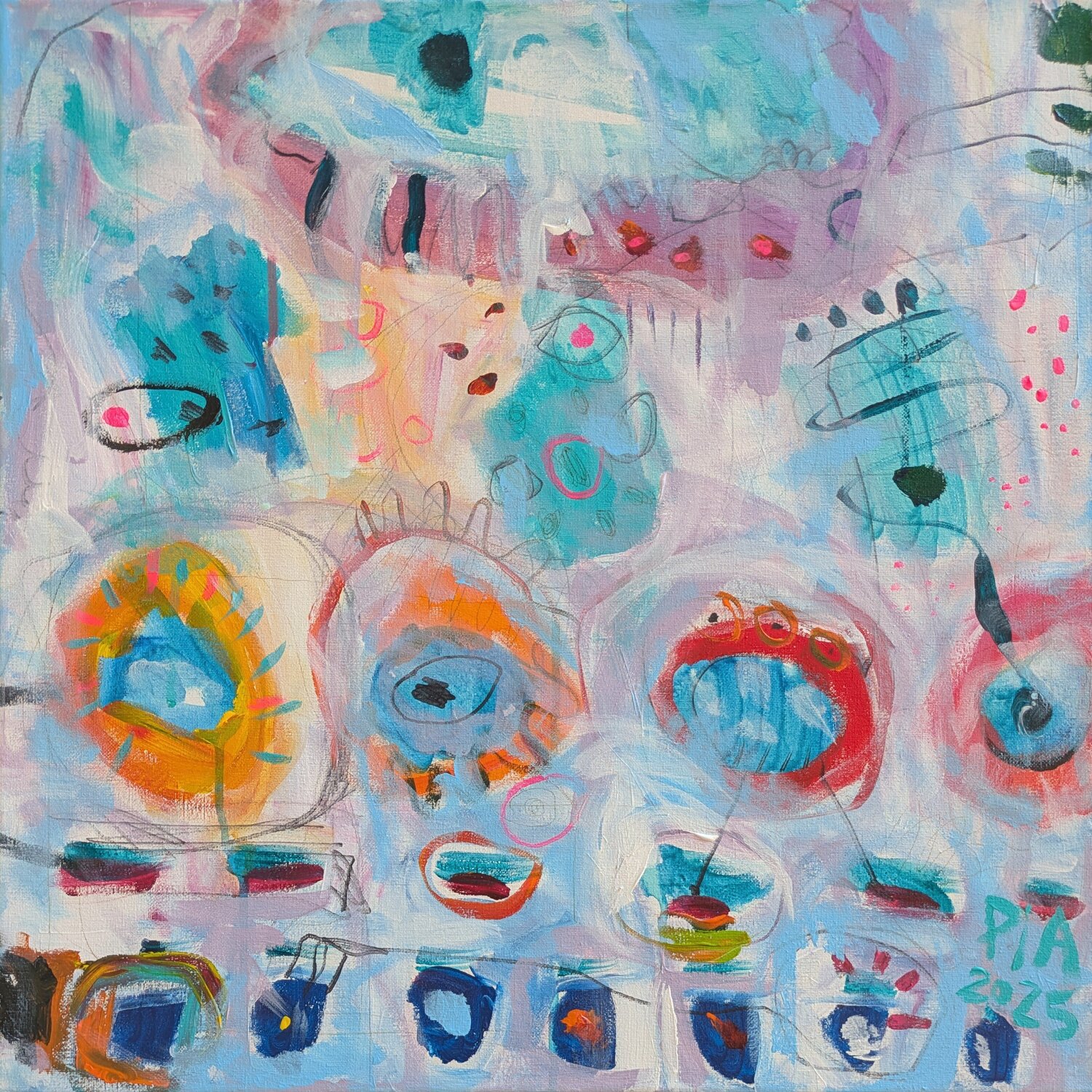 Ice cream now would be fine de Pia Grambart (2025): Pintura Acrílico en ...