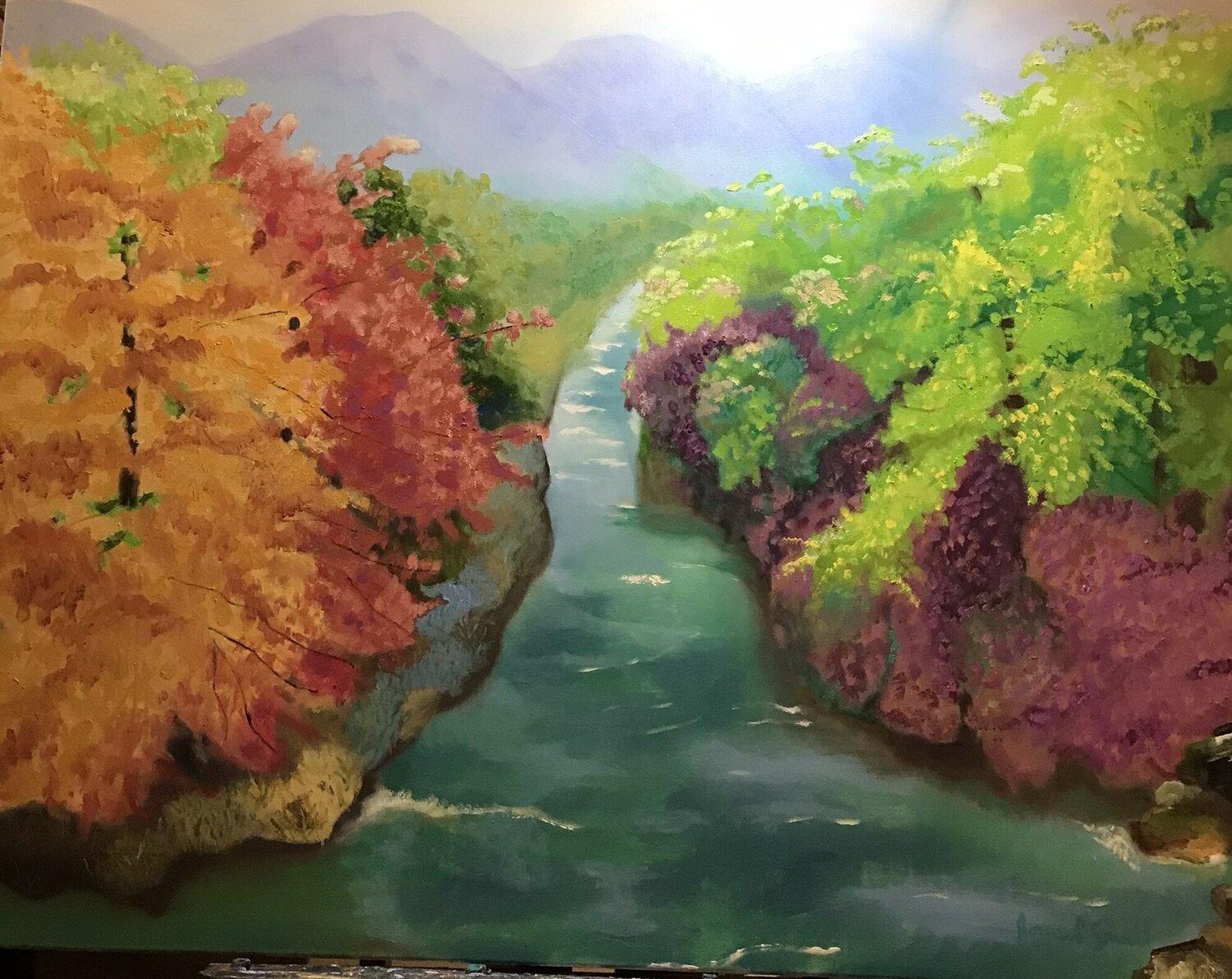 Colors of Autumn by Joyce Small (2024) : Painting Oil on Canvas - Singulart