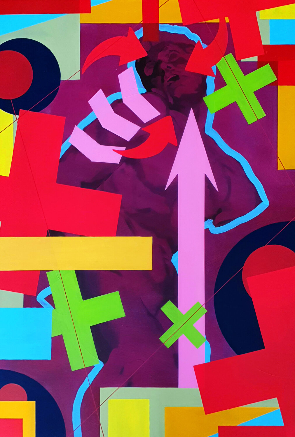 The Mauling of Milo de Cretone von Robert Walker (2023): Malerei Öl auf ...