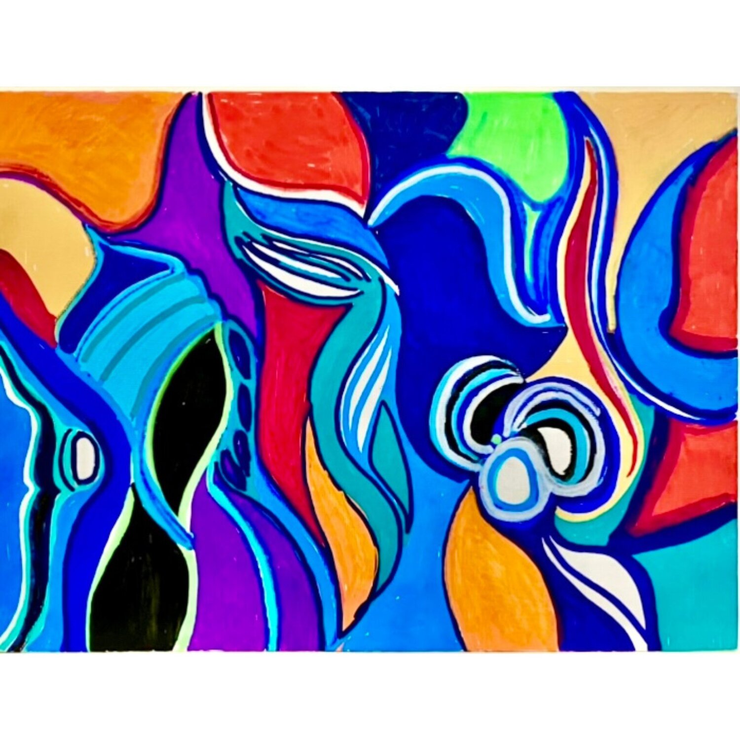 Eternal de Anne Hurst (2025): Pintura Acrílico, Carbón en Tablero sintético - Singulart