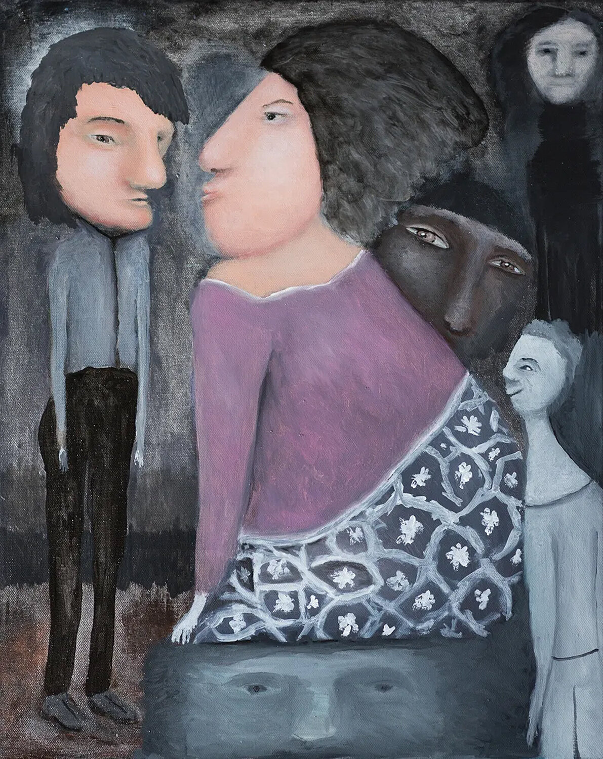 le Sermon de Joseph Lazaro (2020): Pintura Óleo en Lienzo - Singulart