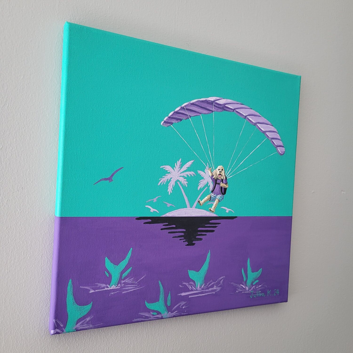 In the middle of ocean by Jullia Kim (2024) : Painting Acrylic on ...