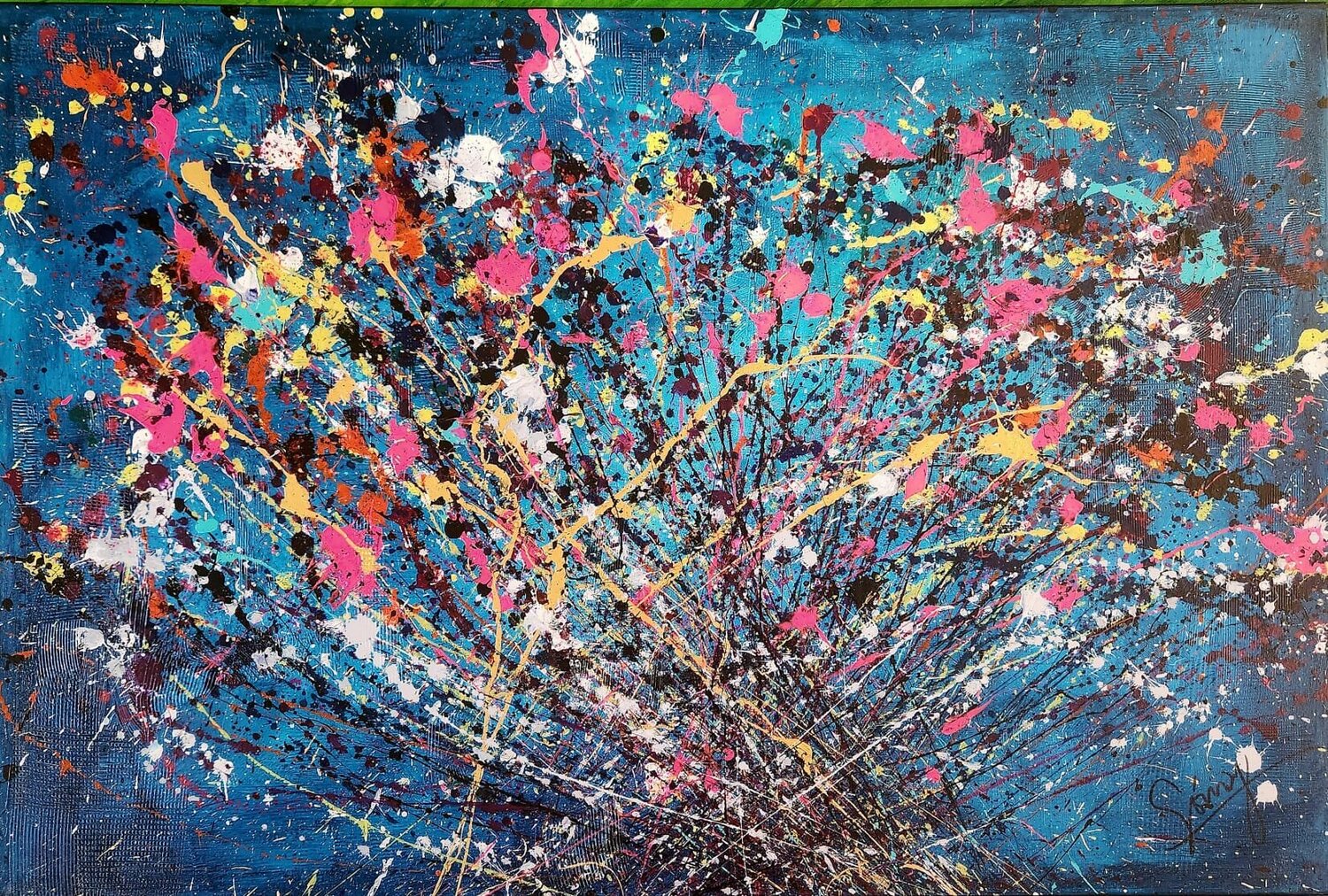 " BLue Infinity" - "B" - "Re-inventing Pollock" Collection - officially ...