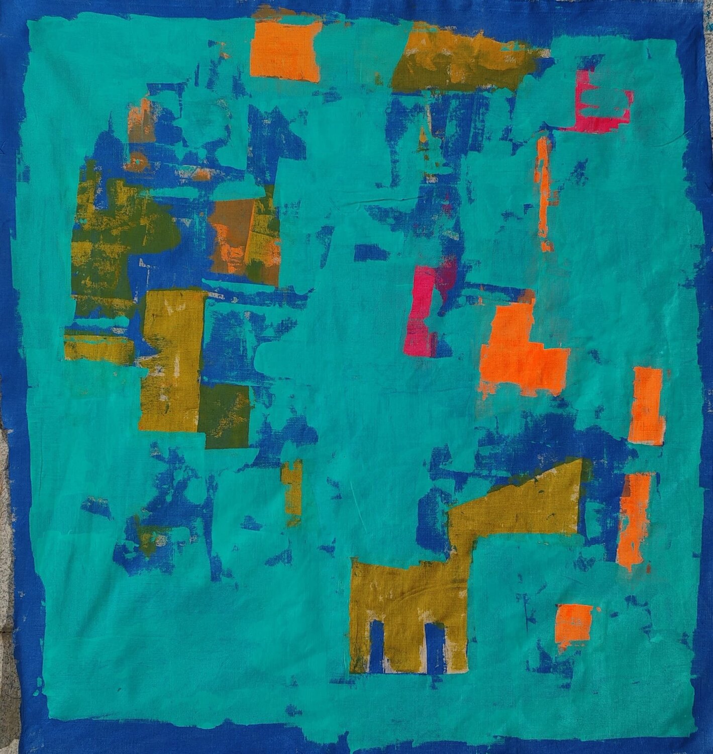 " Fire Rhythms" de Sonia J. (2025): Pintura Acrílico, Algodón en Lienzo ...